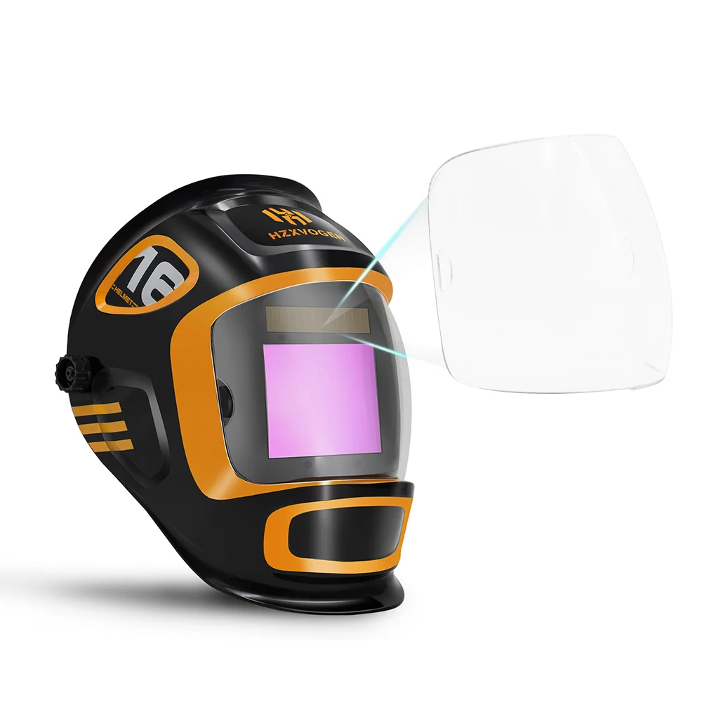 Welding Helmet Lens Cover Transparent Protective Plate Round Corner ...
