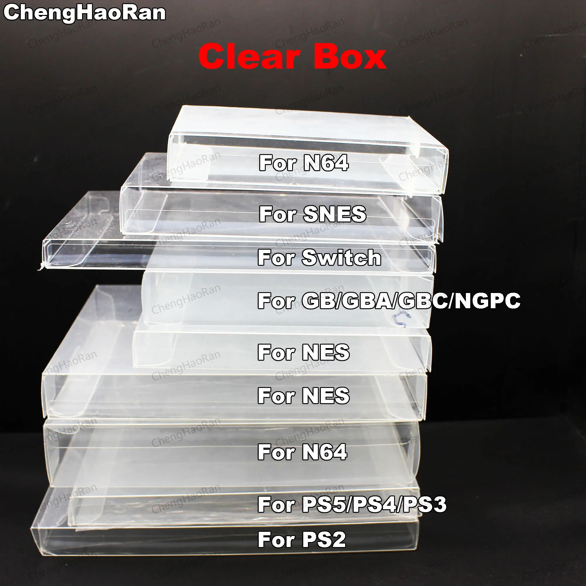 1X-Transparent-Clear-Cartridge-Protective-Case-Cover-For-GB-GBA-GBC ...
