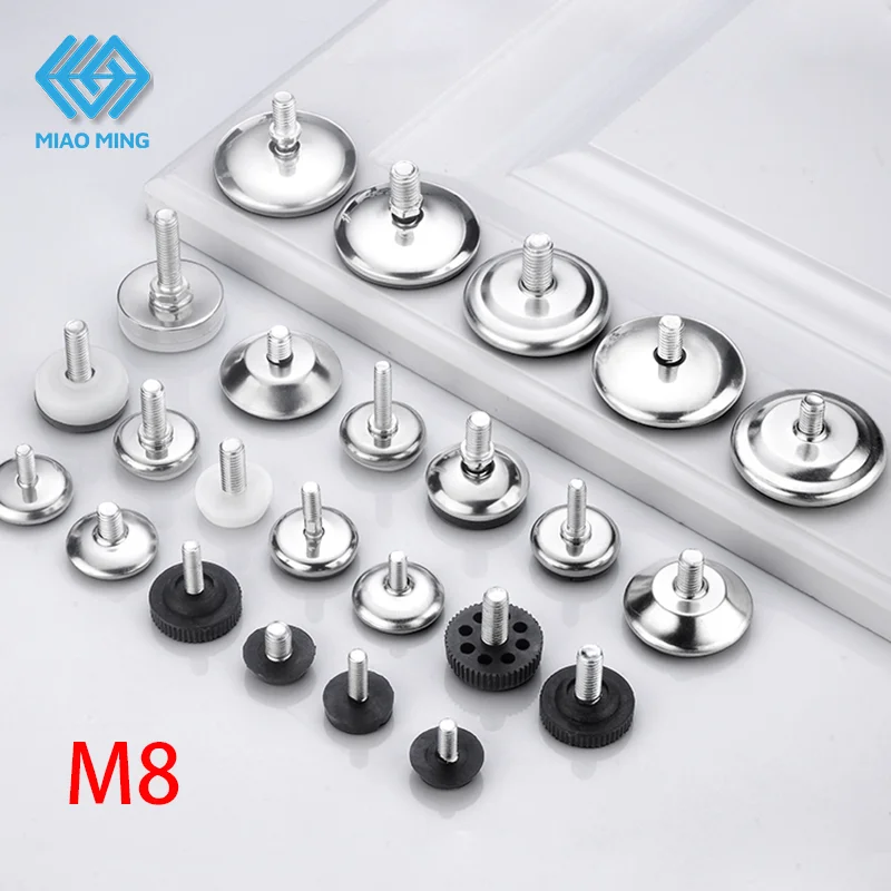 M8 Furniture Table Rubber Sliding Foot Tip Cover Chairs adjustable Leg ...
