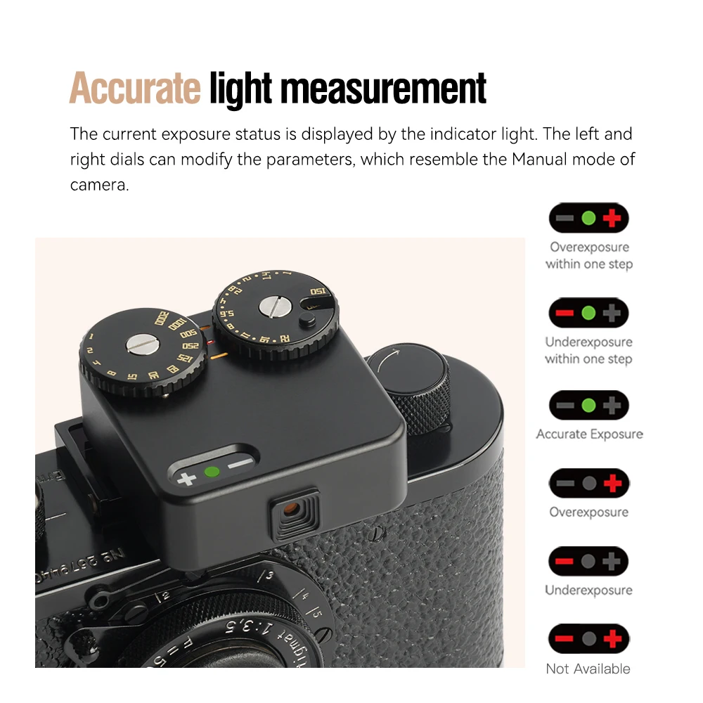 TTArtisan Light Meter Electronic Camera Light Meter Hot/Cold Shoe ...