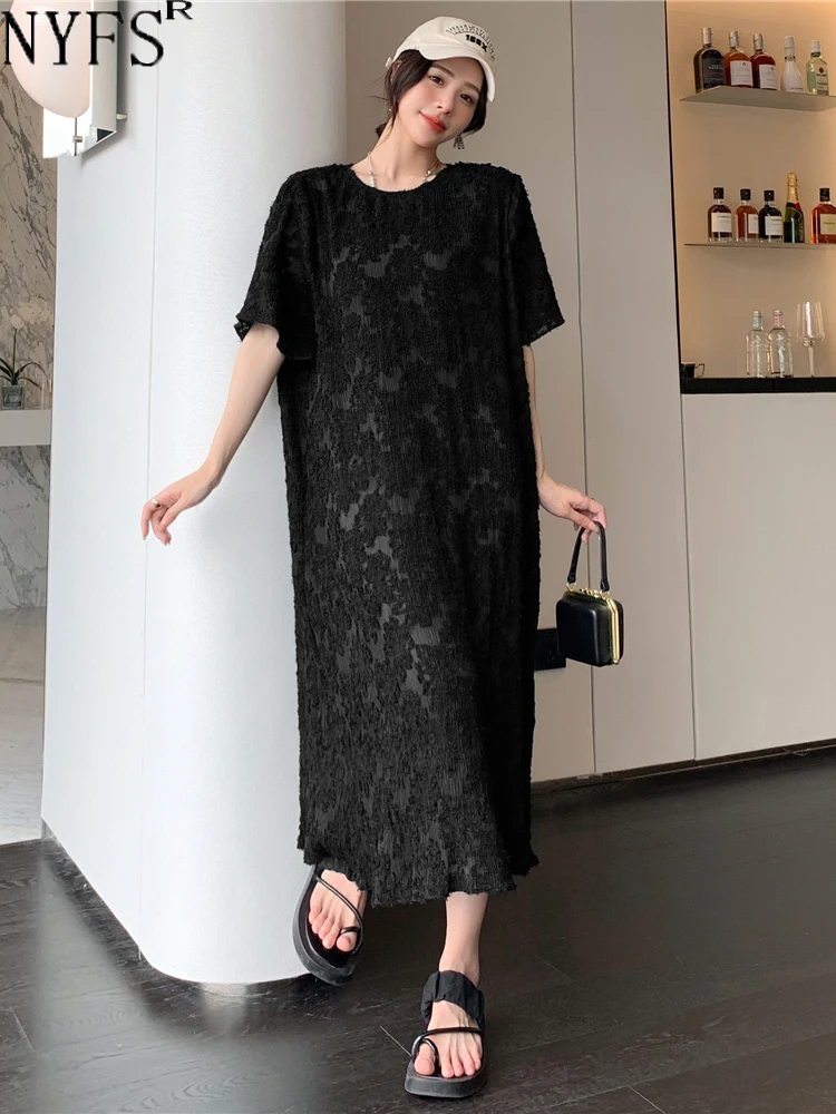 NYFS-2024-Summer-New-Korea-Woman-Dress-Vestidos-Robe-Elbise-Loose-Plus ...