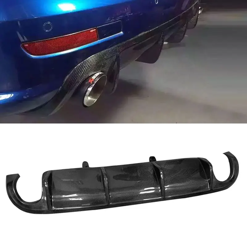 For Volkswagen R36 Carbon Fiber Rear Bumper Lip Spoiler Diffuser Fender ...