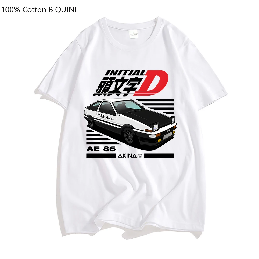 Camiseta-de-Initial-D-para-hombre-camisa-100-de-algod-n-con-estampado ...