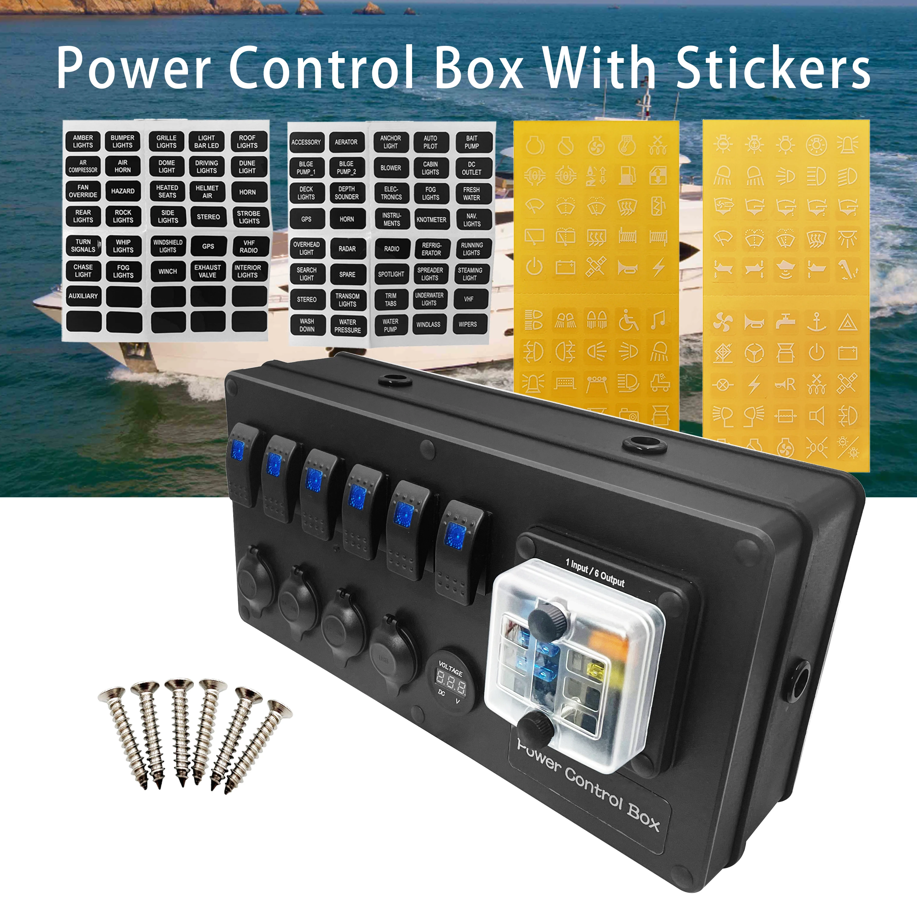 12-24V-DC-5V-4-8A-USB-Power-Distribution-Control-Box-for-Outdoor ...