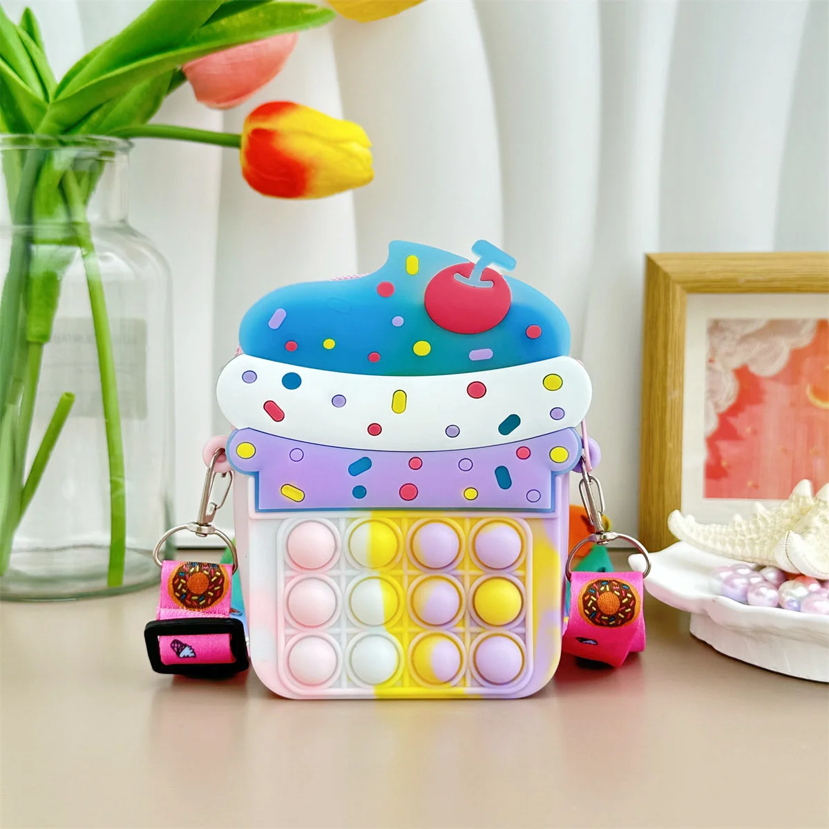 Girls-Silicone-Cute-Messenger-Bag-Coin-Purse-Children-s-Decompression ...