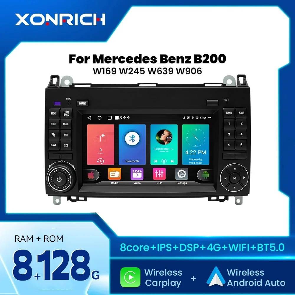 Wireless-Carplay-Android-12-Car-Radio-For-Mercedes-Benz-B200-Sprinter ...