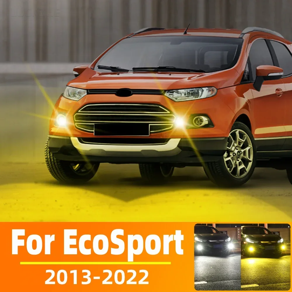 2Pcs-Double-Colors-Flash-LED-Fog-Lamp-Bulbs-For-Ford-EcoSport-2013-2014 ...