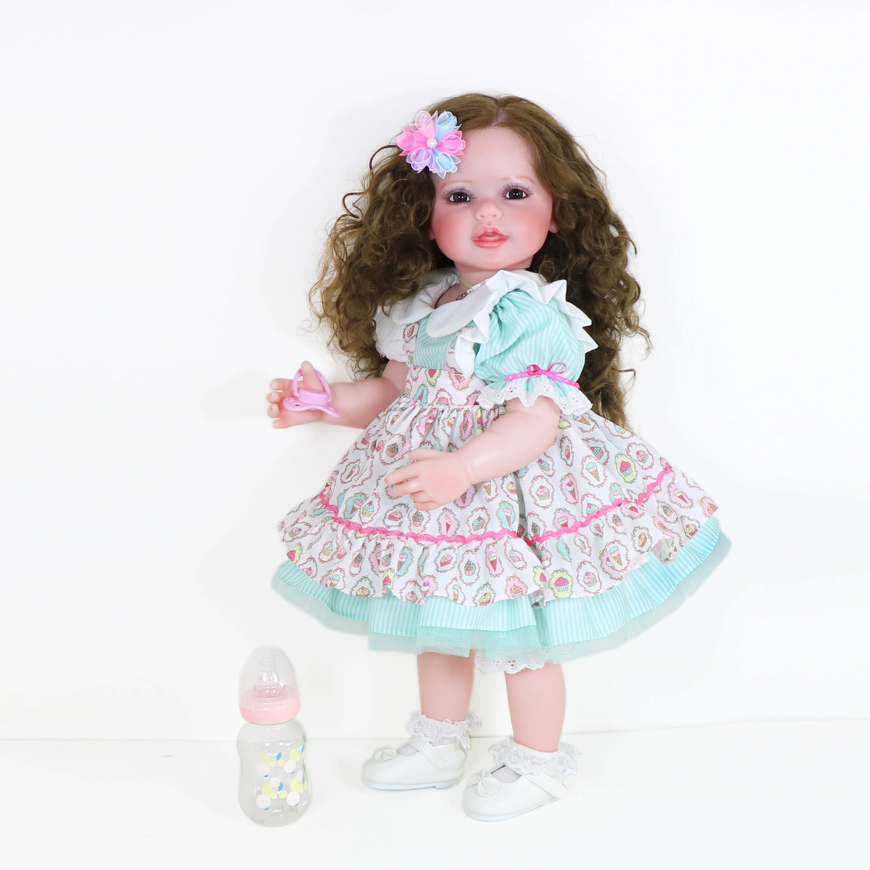 22-inch-Standing-Reborn-Toddler-Dolls-Smile-face-with-3D-Painted-Skin ...