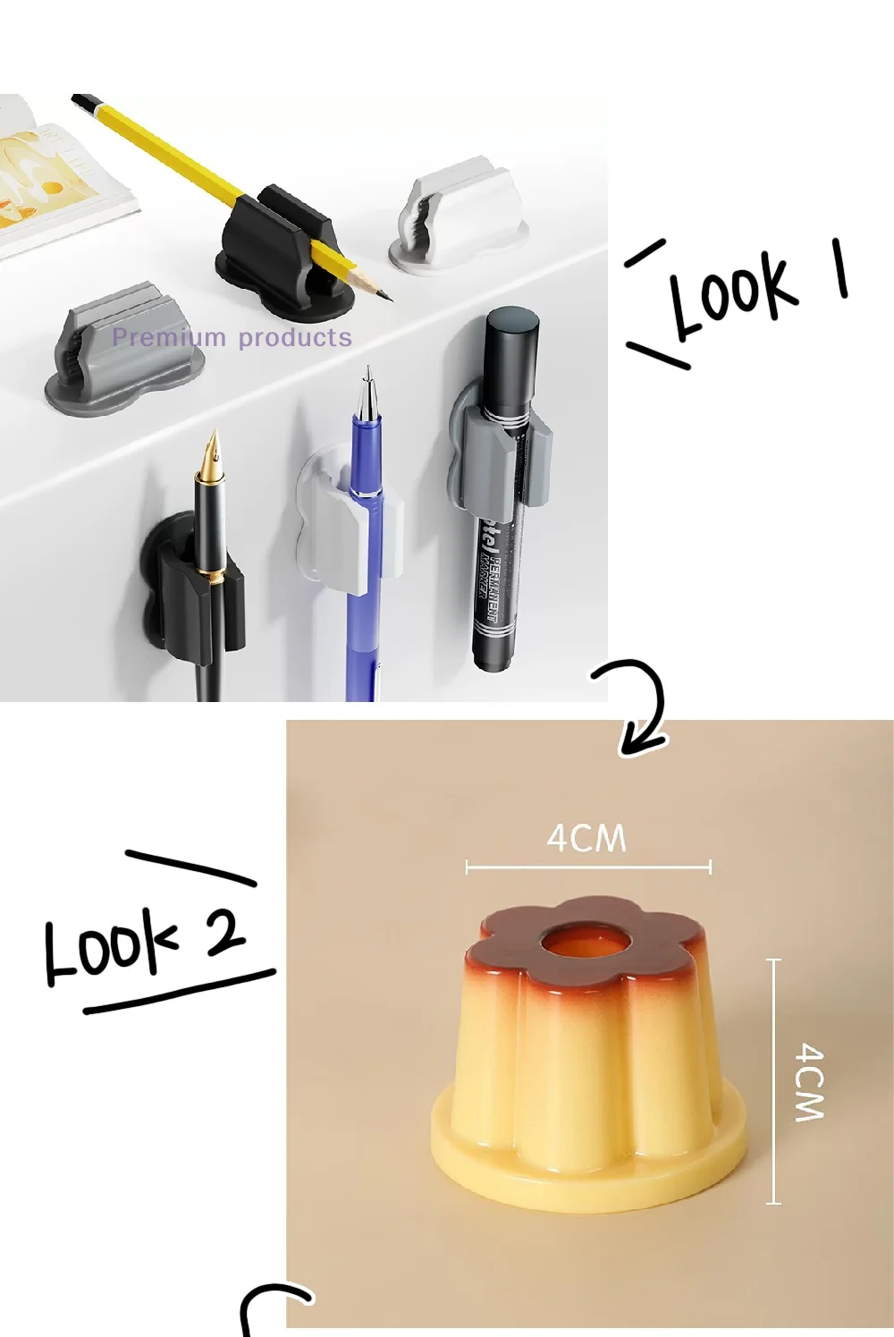Silicone Pen Holder 1/10 Pencil Markers Universal Pen Holder Desktop ...