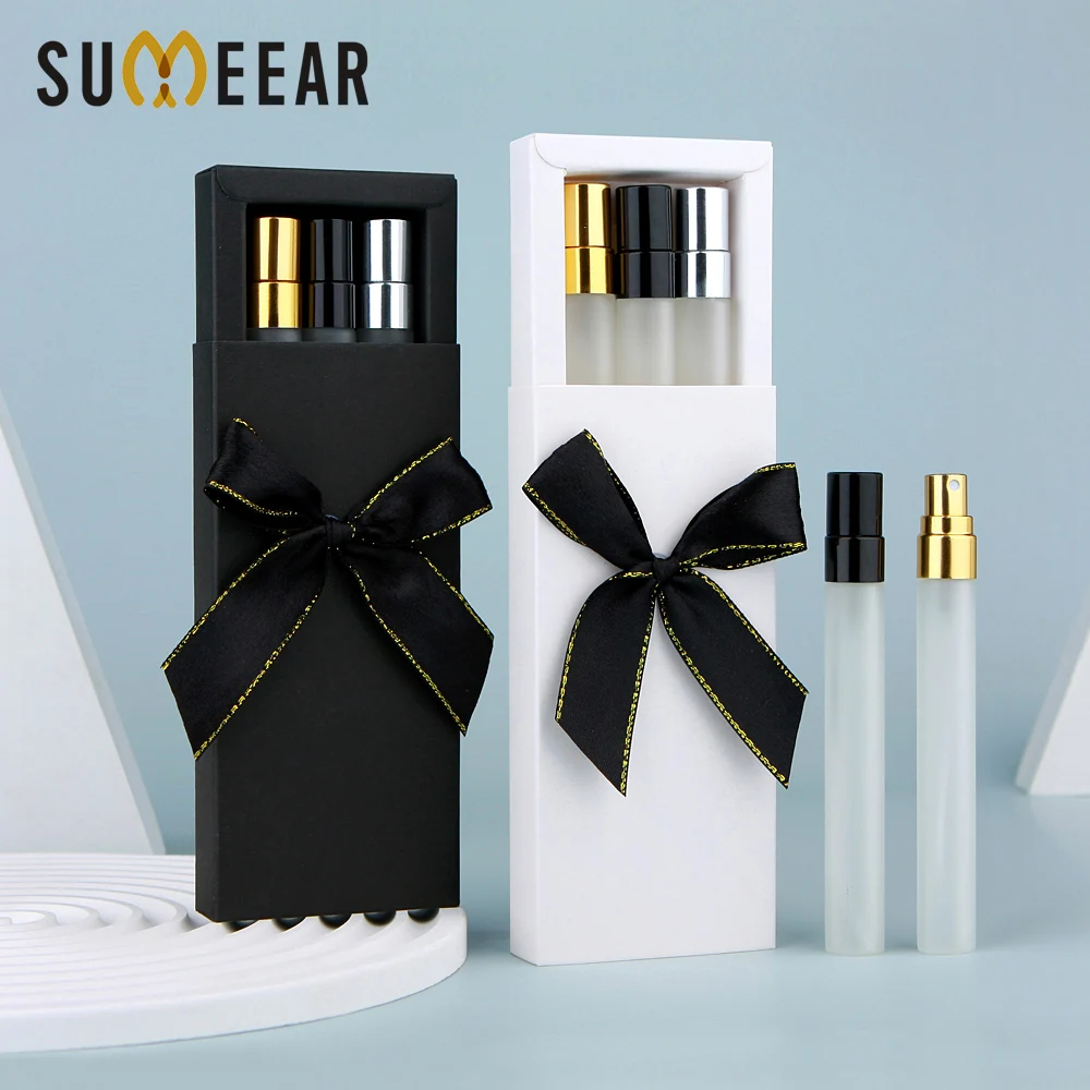 20 Pcs/lot 10ml Perfume Bottles 3 Pack Perfume Box Atomizer Frost Glsss ...