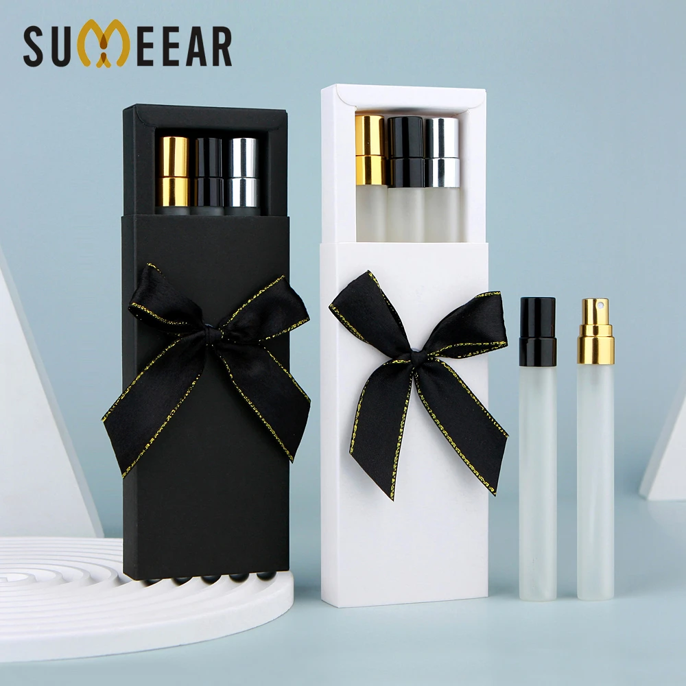 20 Pcs/lot 10ml Perfume Bottles 3 Pack Perfume Box Atomizer Frost Glsss ...