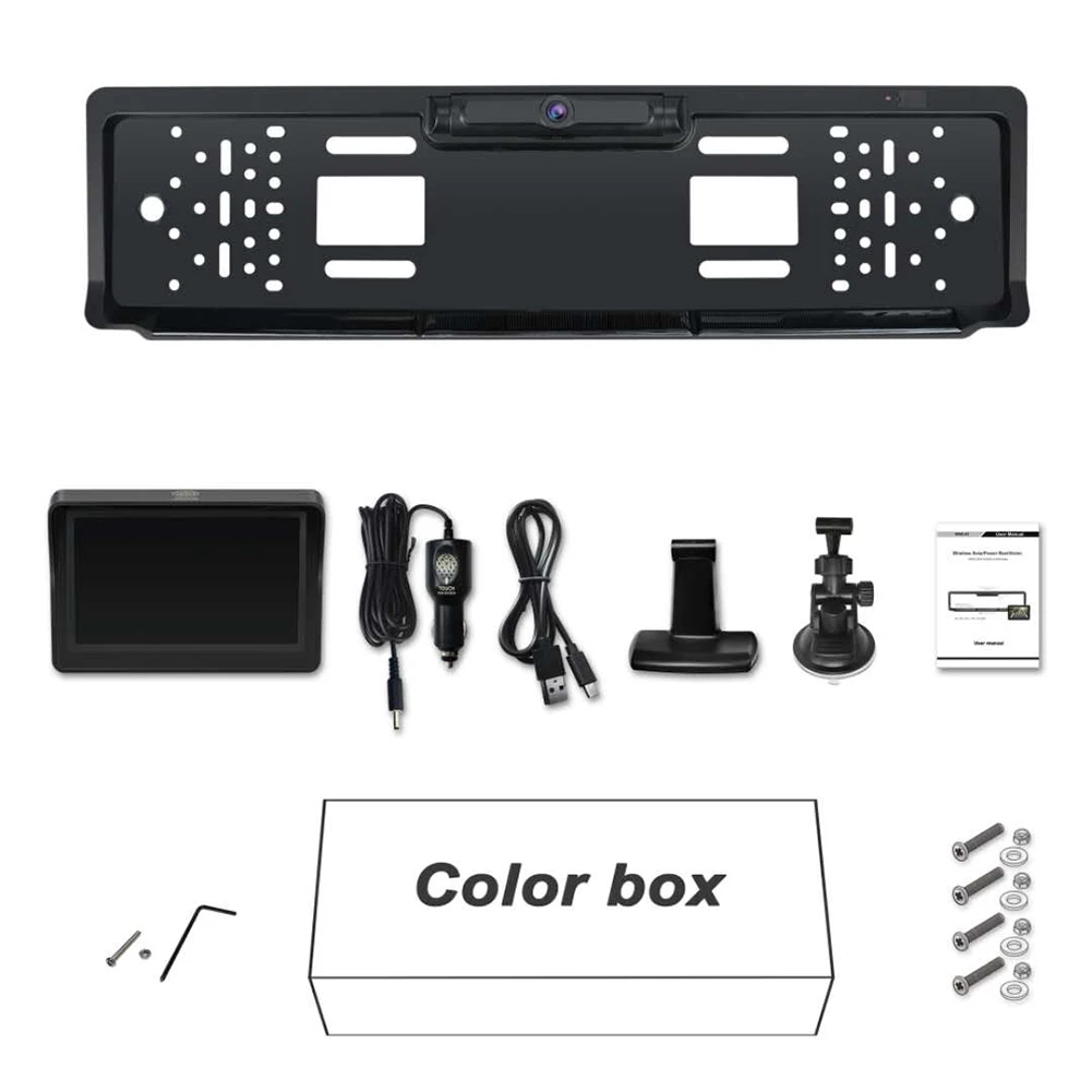 Solar Charge Wireless Backup Camera Digital Signal 4.3" Monitor For Car ...