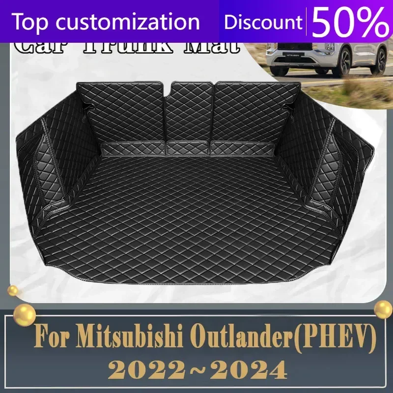 Car-Trunk-Mat-For-Mitsubishi-Outlander-PHEV-GN-Hybrid-2022-2023-2024 ...
