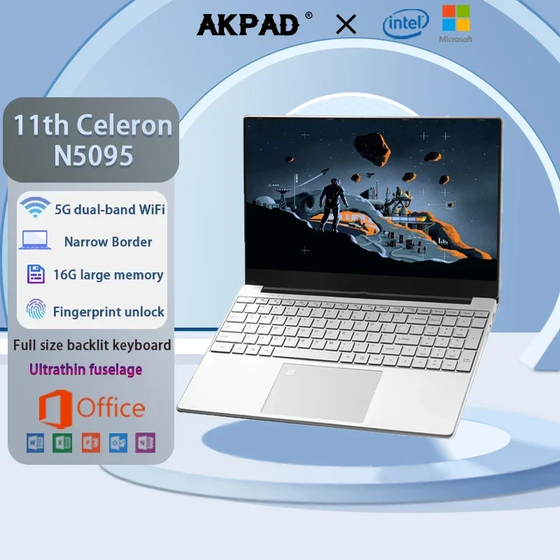 AKPAD Intel Celeron N5095 Windows 10 11 Ram 16GB Rom 256GB 512GB 1TB ...