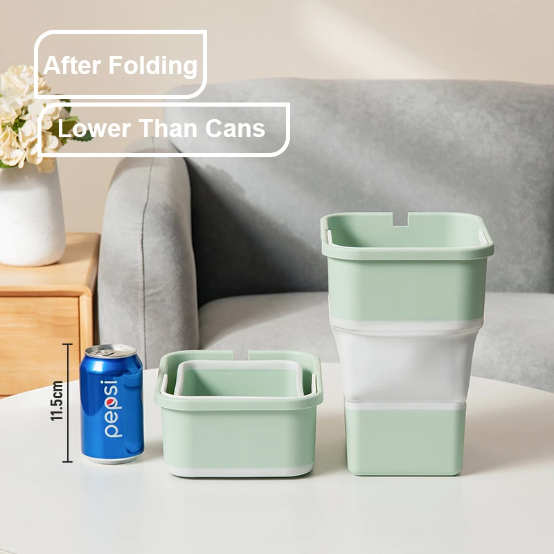 Mini Foldable Trash Can For Portable Car And Home Kitchen Trashs Bin ...