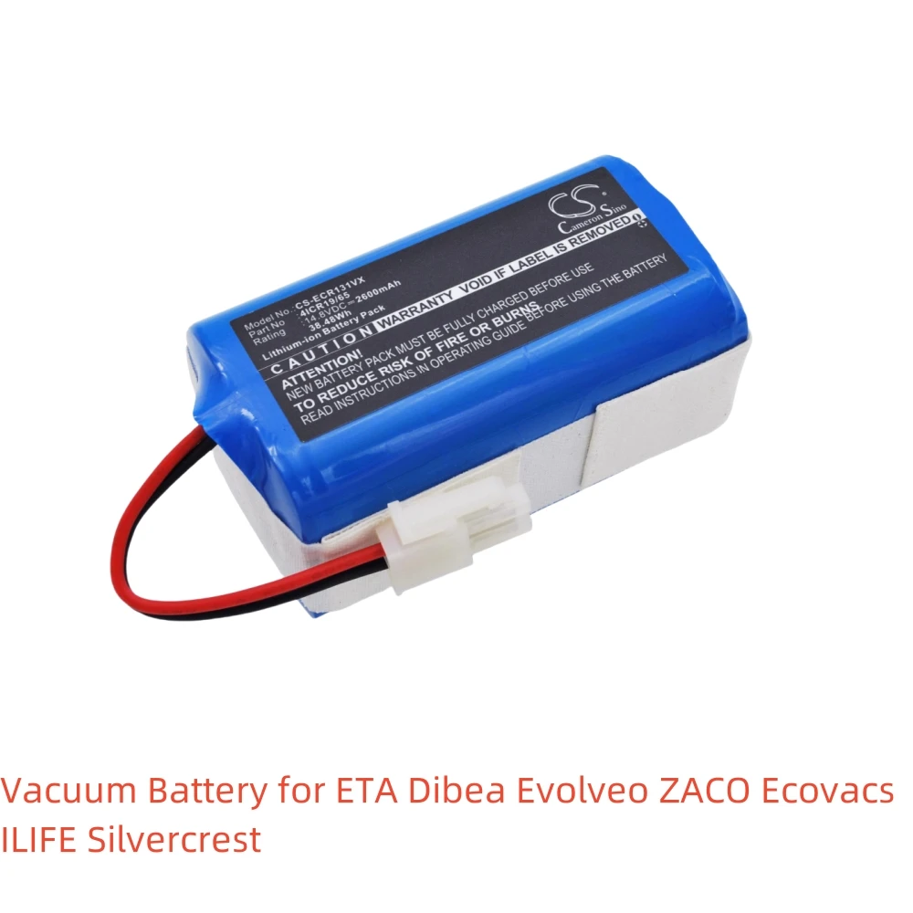 Li-ion Battery for ILIFE Robot Vacuum A10 A10S A4 A4S Pro A6 A7 A8 A9 ...
