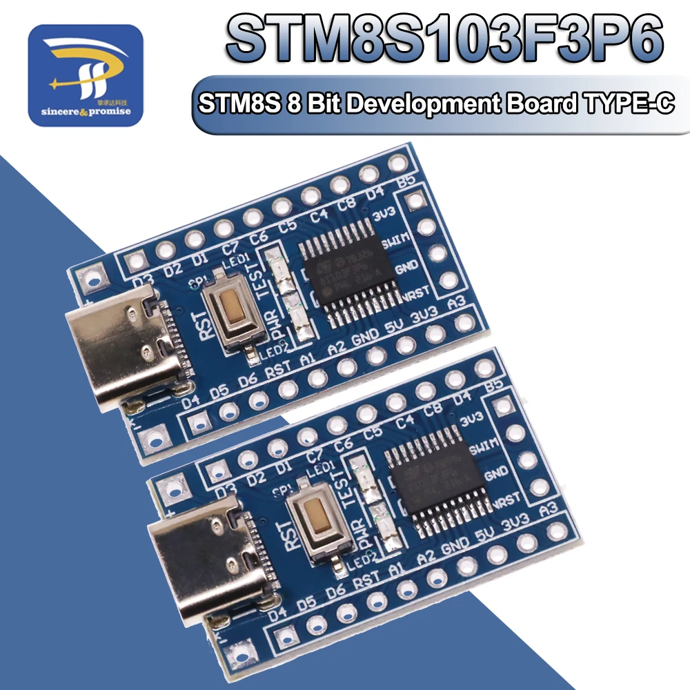 STM8S003F3P6-STM8S103F3P6-System-Board-TYPE-C-STM8S-STM8-Development-Board-Minimum-Core-Board ...