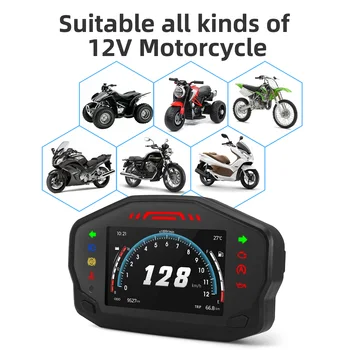 LCD Digital Speedometer For motorcycle -TFT Screen Motorcycle Odometer ...