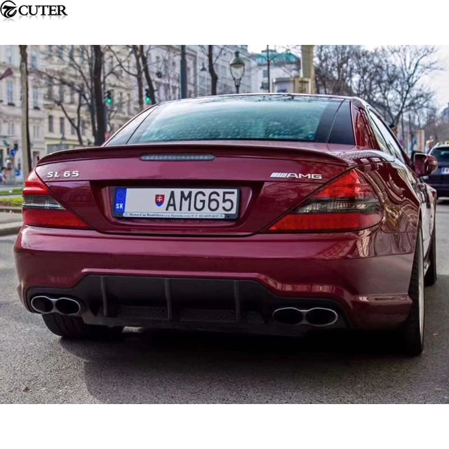 R230 SL63 AMG Carbon Fiber Rear Bumper Diffuser Lip, 55% OFF