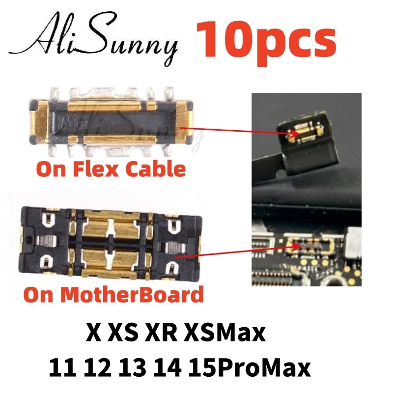 AliSunny-10pcs-FPC-on-Battery-Flex-Cable-For-iPhone-14-13-12-11-Pro-Max ...