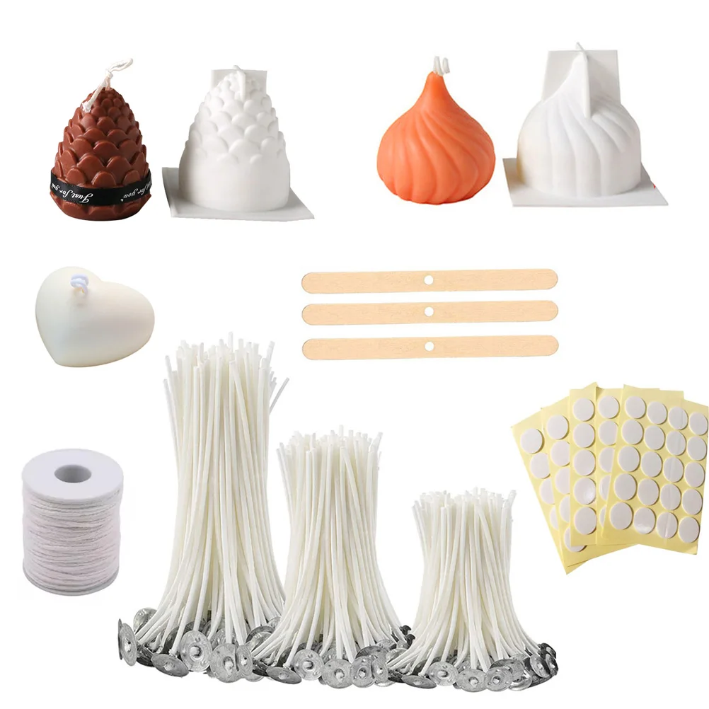 Mix Candle Material Accessories Set Candle Mould With Candle Wicks Diy ...