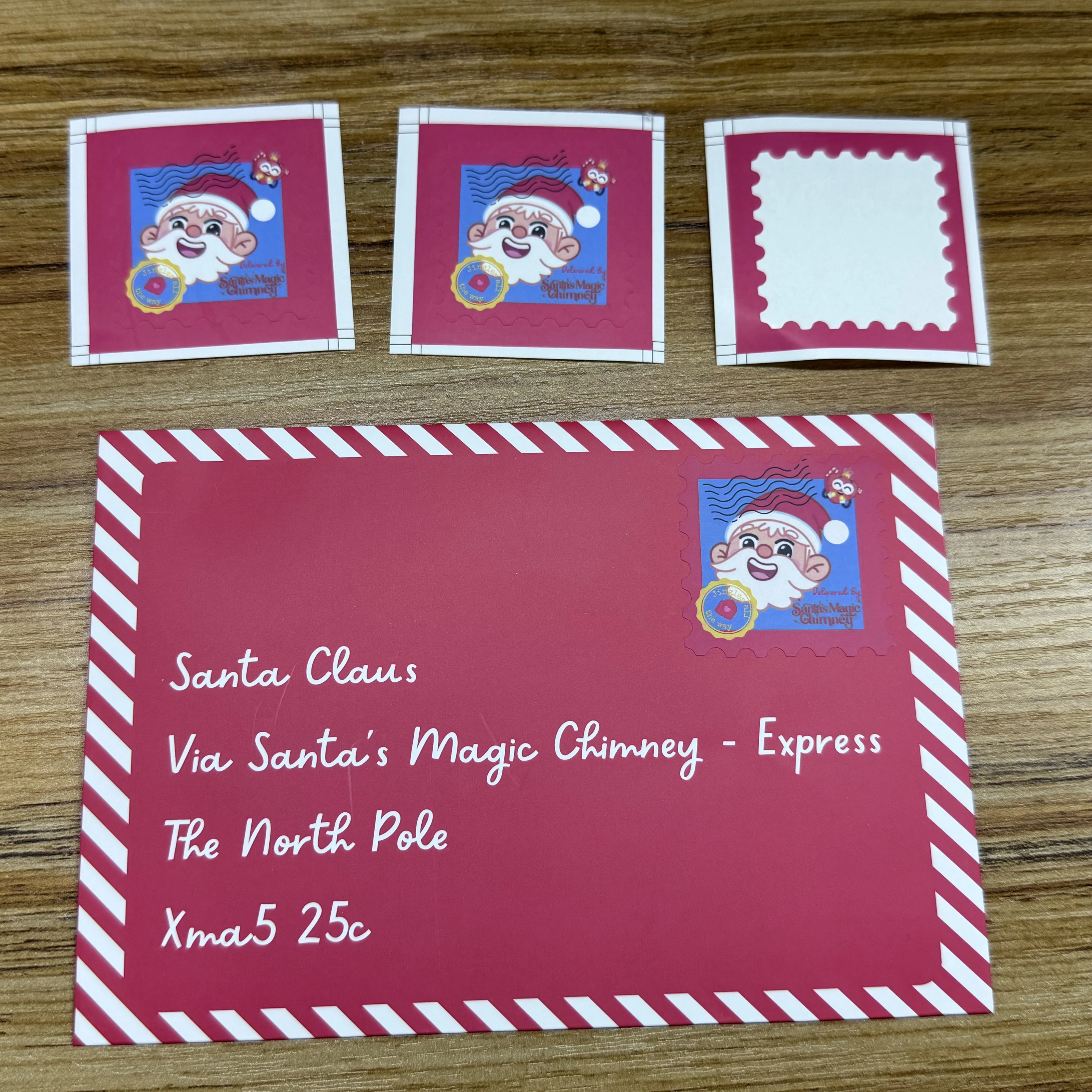 Christmas Writing Papers Envelopes Set Pretty Letter Paper Cartoon ...
