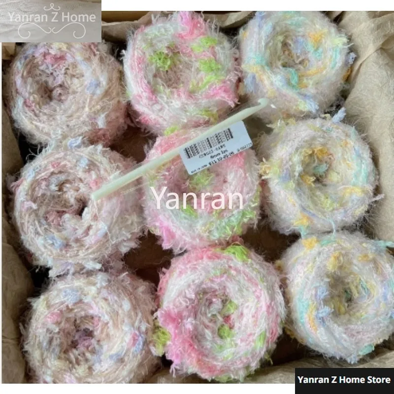 Random-9pcs-Yarn-Fantastic-Colorful-Hand-Mixed-Thread-Handmade-DIY ...