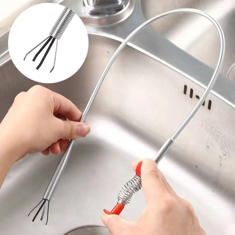 Cleaning Gripper Drain Hair Clogging Artifact Four Claw Gripper Pipe ...