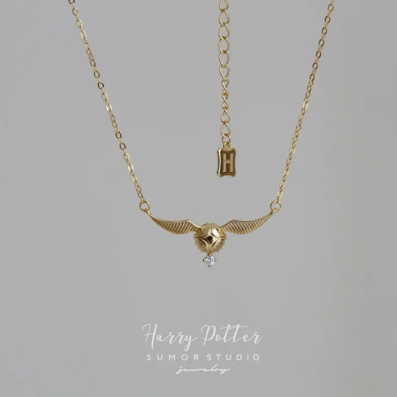 Collar-de-Harry-Potter-para-mujer-juguetes-de-Snitch-con-alas-doradas ...