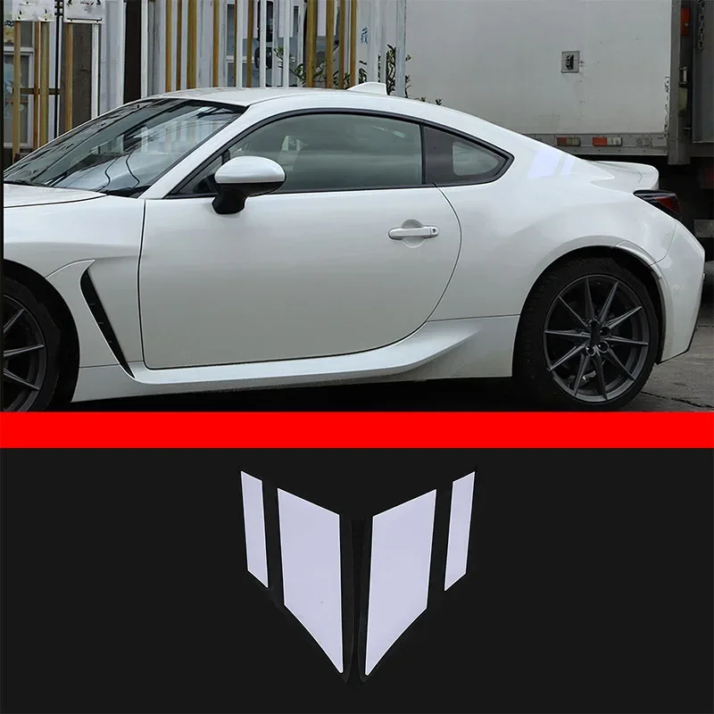 For-Subaru-BRZ-Toyota-86-2022-2023-White-C-Pillar-Racing-Stripes-Decal ...