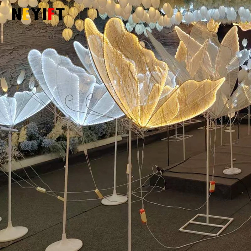 New-Luminous-Butterfly-Wedding-Decoration-Hall-Ceiling-Wing-Pendant ...