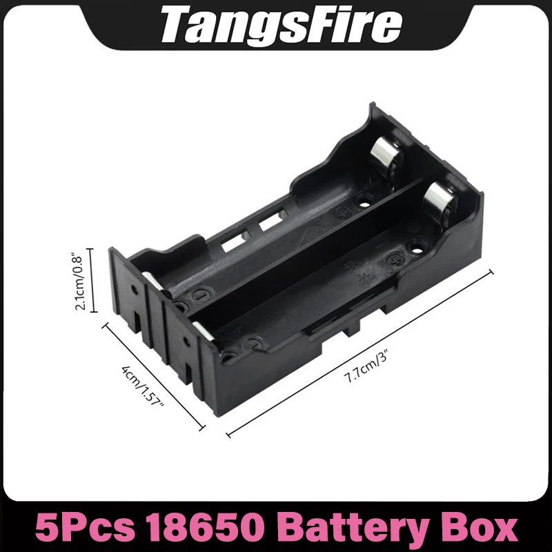 New-5Pcs-Plastic-18650-Battery-Storage-Box-2Slot-3-7V-Extension ...