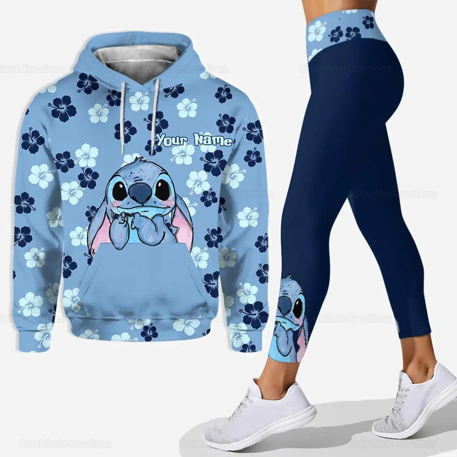 Sweat-capuche-Disney-Stitch-3D-personnalis-pour-femme-leggings ...