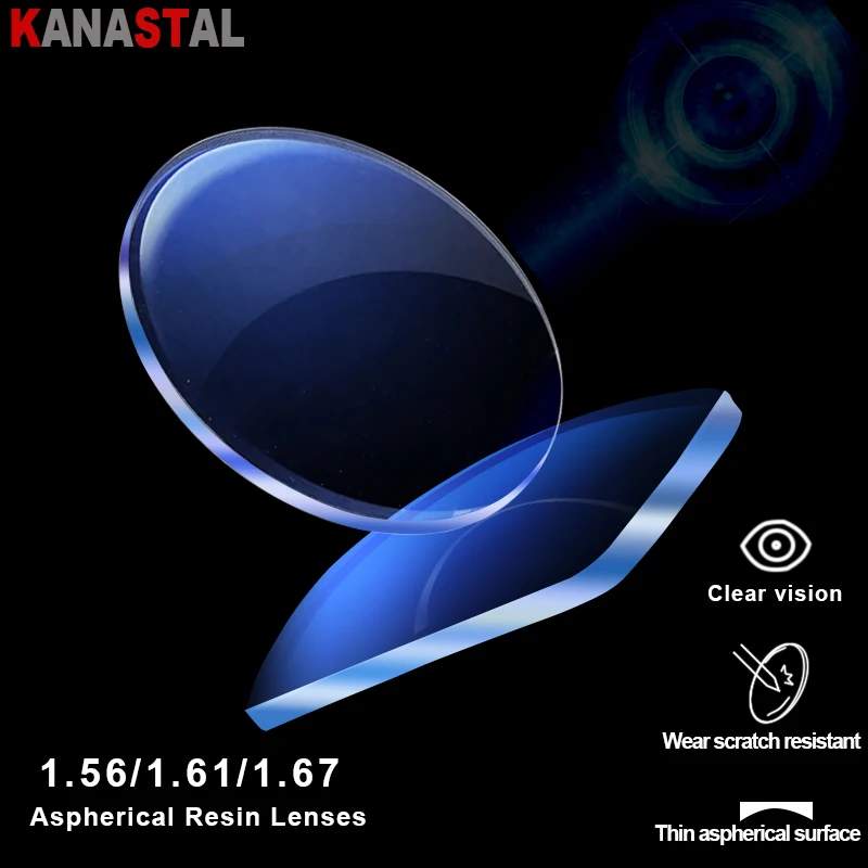 1.56 1.61 1.67 Aspheric Custom Glasses Lenses Prescription Optical ...