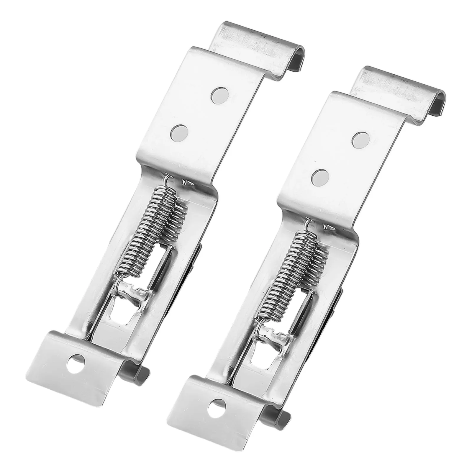 2-PCS-Car-License-Plate-Spring-Loaded-Metal-Bracket-Anti-theft-Cars ...