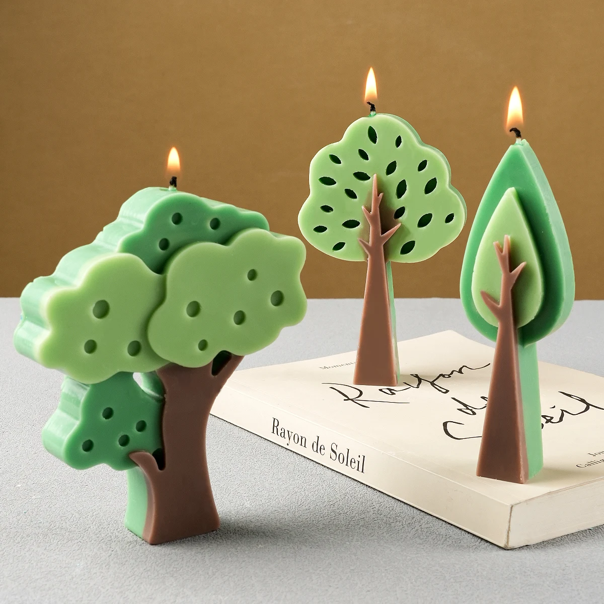 Creative Tree of Life Silicone Candle Mold DIY Plant Tree Ornament ...