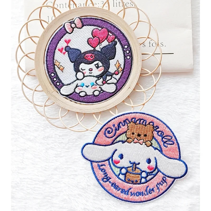 Kawaii-Embroidered-Patches-Cinnamoroll-Kuromi-Melody-Pochacco-Cartoon-Hook-and-Loop-Embroidered ...