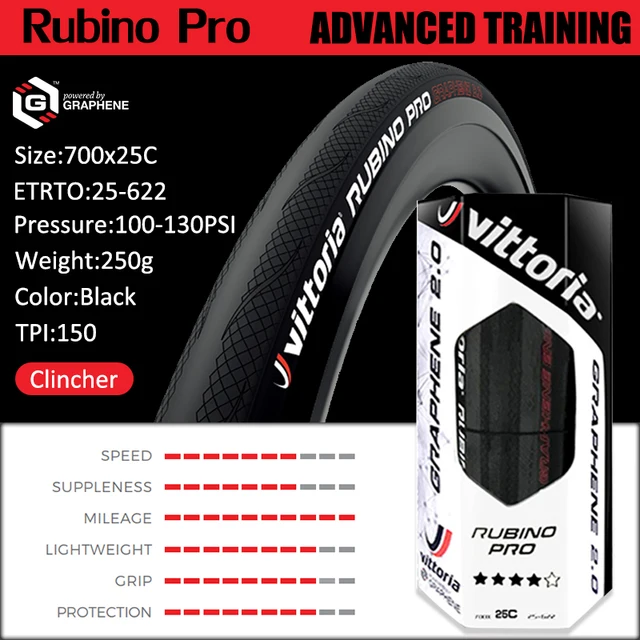 Vittoria Corsa Next/Corsa Control/Rubino Pro 700 × 25/28/30c Graphen Tubeless Reifen und Tube ...