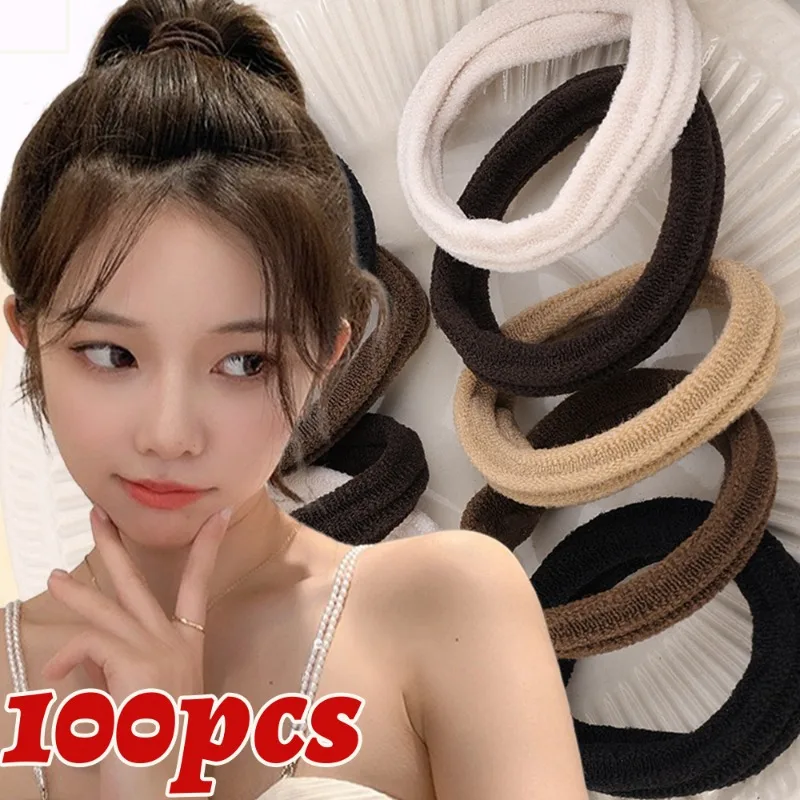 Women-Hair-Rope-Girls-Simple-Solid-Color-High-Elastic-Hair-Bands-Daily ...