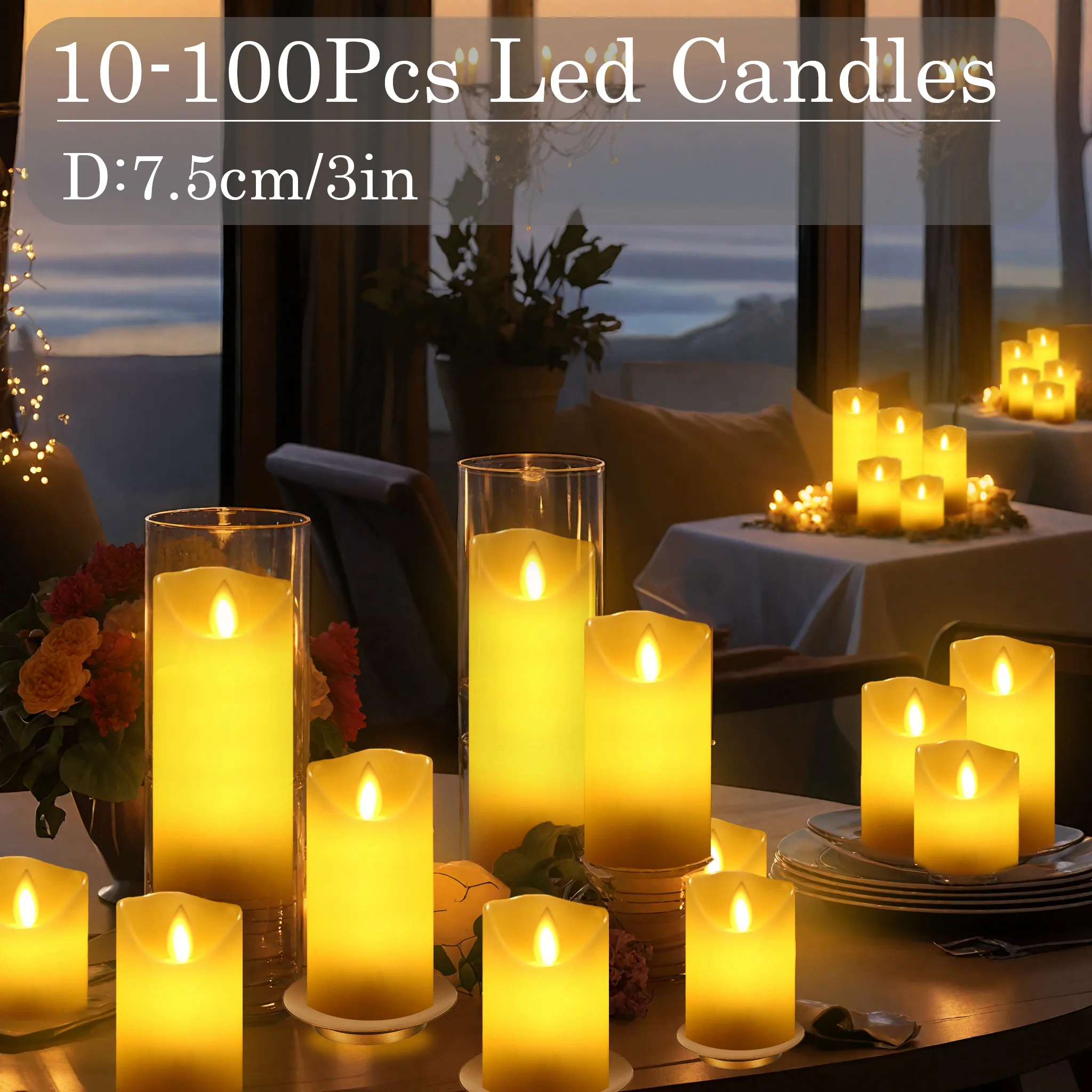 100-6Pcs-LED-Candles-D-7-5cm-Flickering-Flameless-Candles-Wedding ...