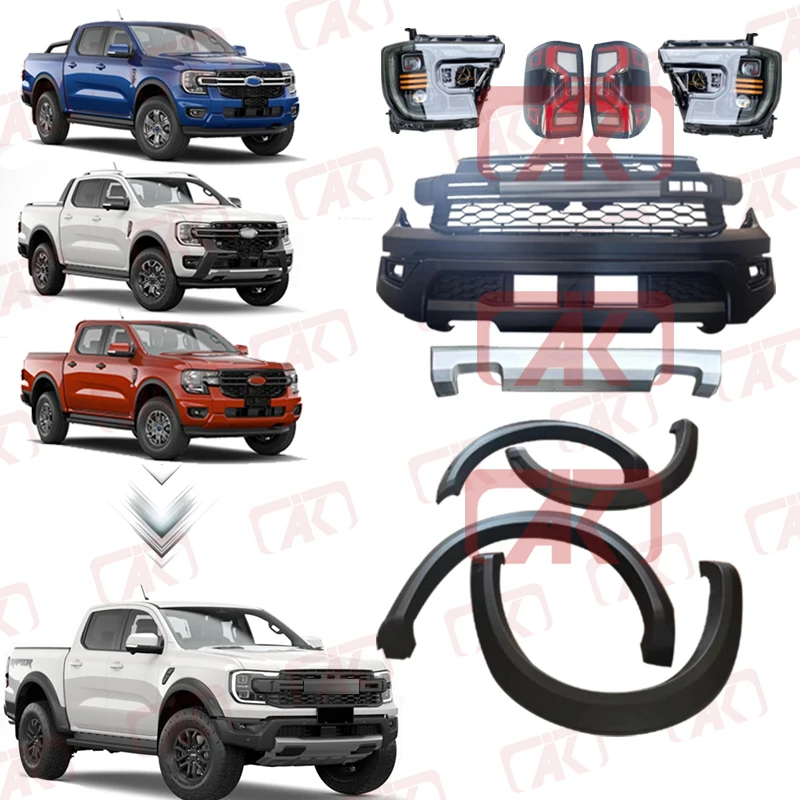 Conversion Body Kit Front Bumper Upgrade Bodykit For Ford Ranger T9 XL ...