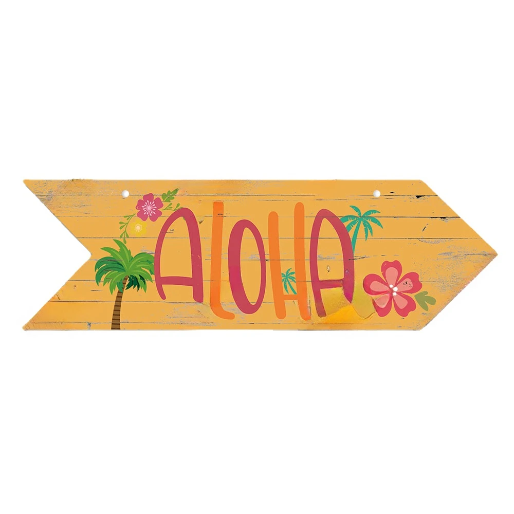 Letrero de madera con forma de flecha para playa, guía de caminos junto ...