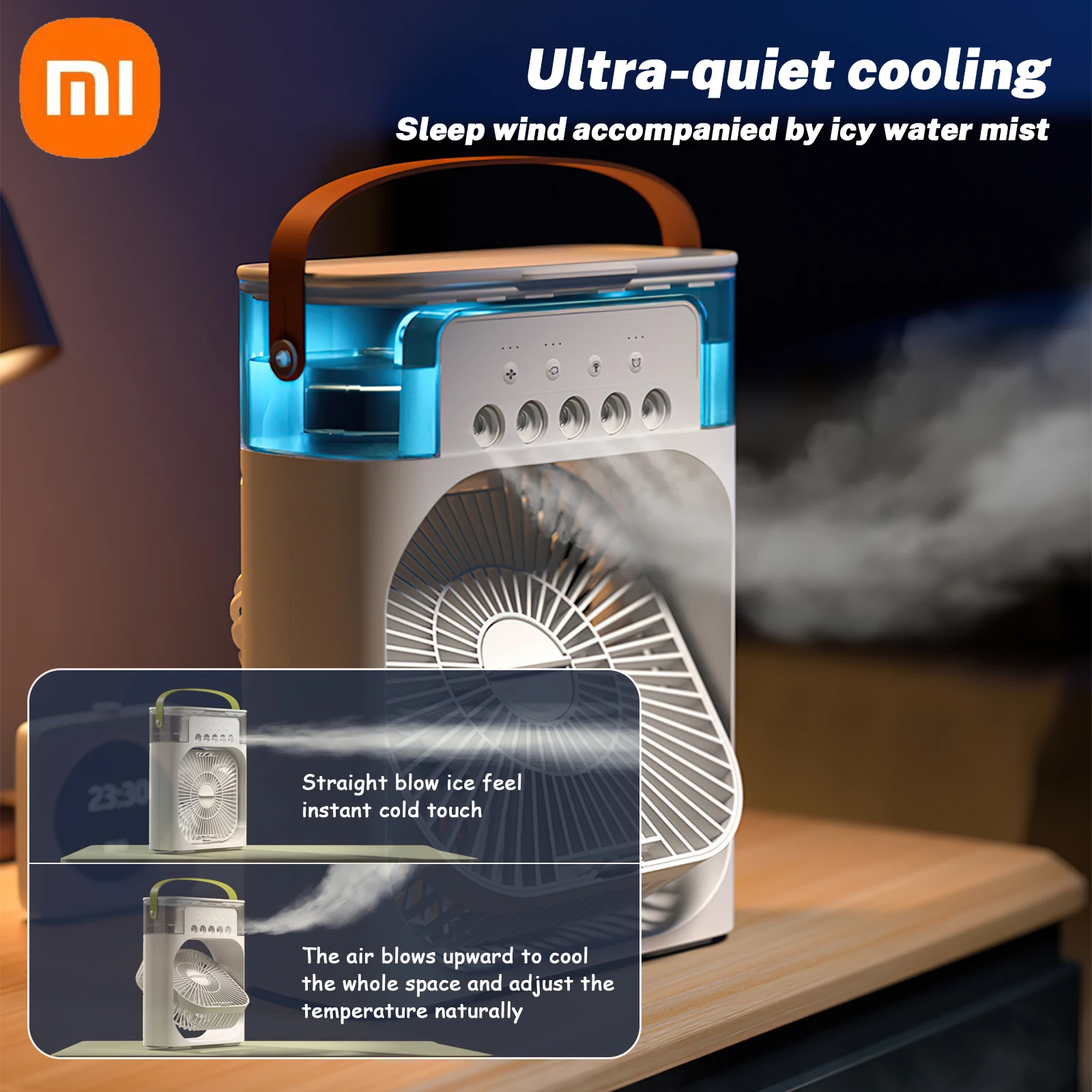 Xiaomi-4-In-1-Portable-Air-Humidifier-Cooling-USB-Fan-6-inch-LED-Night ...