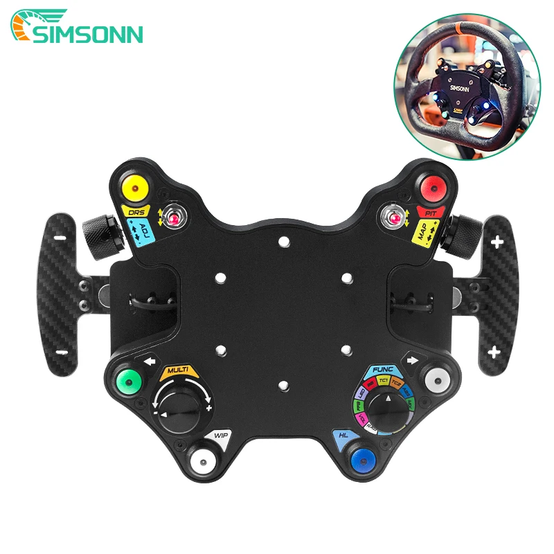 SIMSONN-PC-Simracing-steering-wheel-LED-Buttons-Racing-Hub-Instrument ...