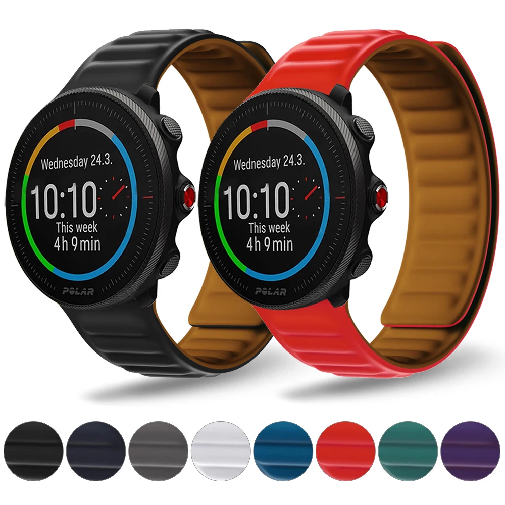 Magnetic-Strap-for-Polar-Vantage-M2-M-IGNITE-2-WatchBand-Silicone-Wrist ...