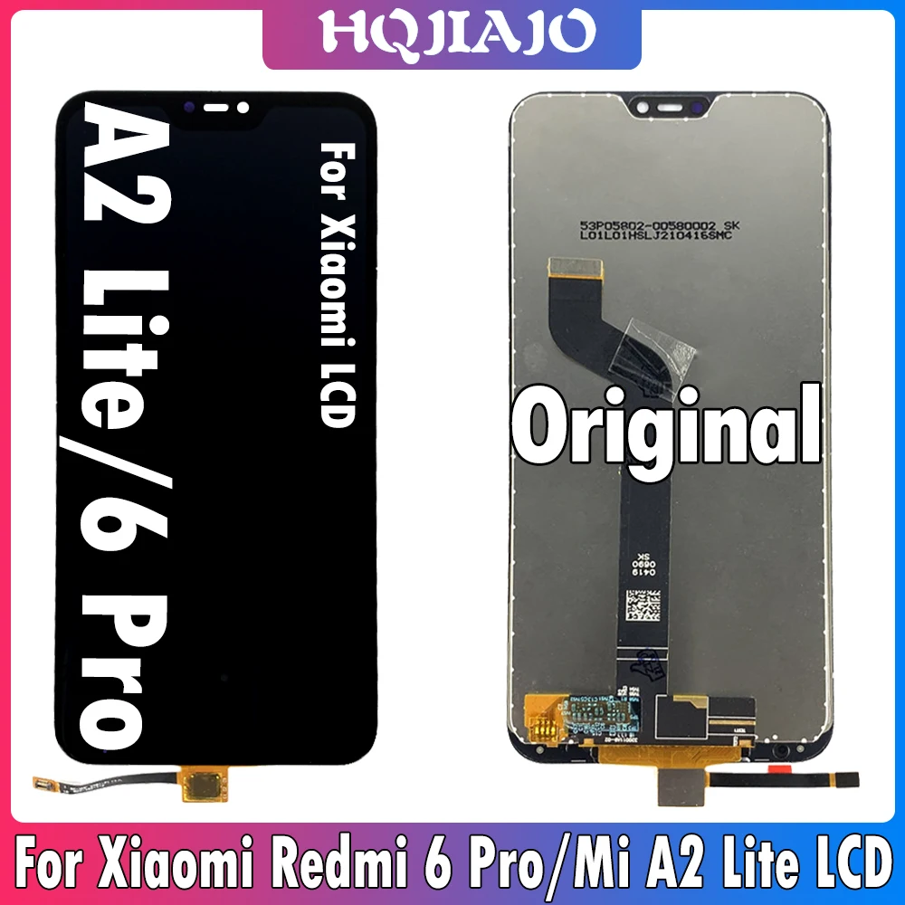 5.84'' Original For Xiaomi Mi A2 Lite LCD M1805D1SG Display Touch Screen Digitizer Replacement ...