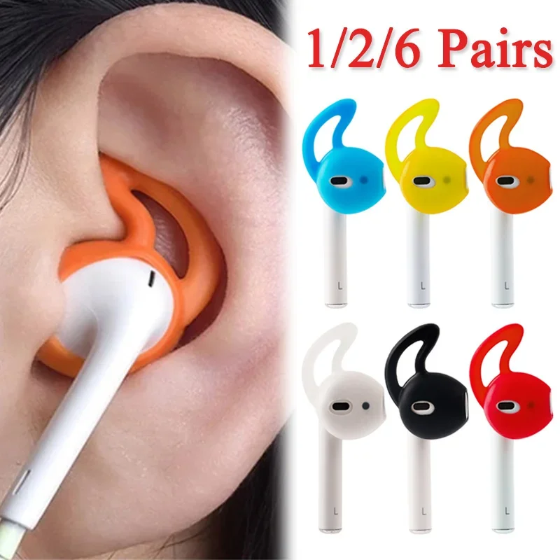 6 Pairs Earbuds Soft Silicone Cover for Airpods Protective Sleeve In ...
