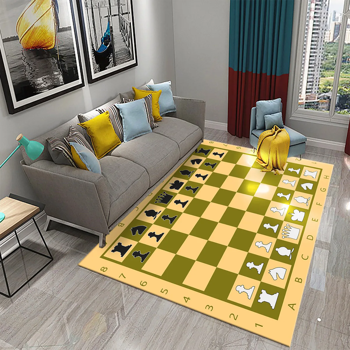 International-chess-flying-chess-carpet-Kid-Play-games-Mat-Child-Carpet ...