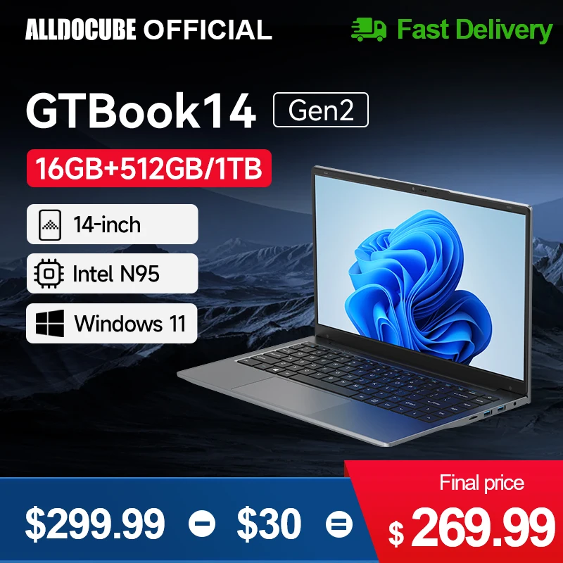 Alldocube-GTBOOK-14Gen-2-14-Laptop-Computer-Processador-Intel-N95-16GB-de-RAM-DDR4-12000mAH ...