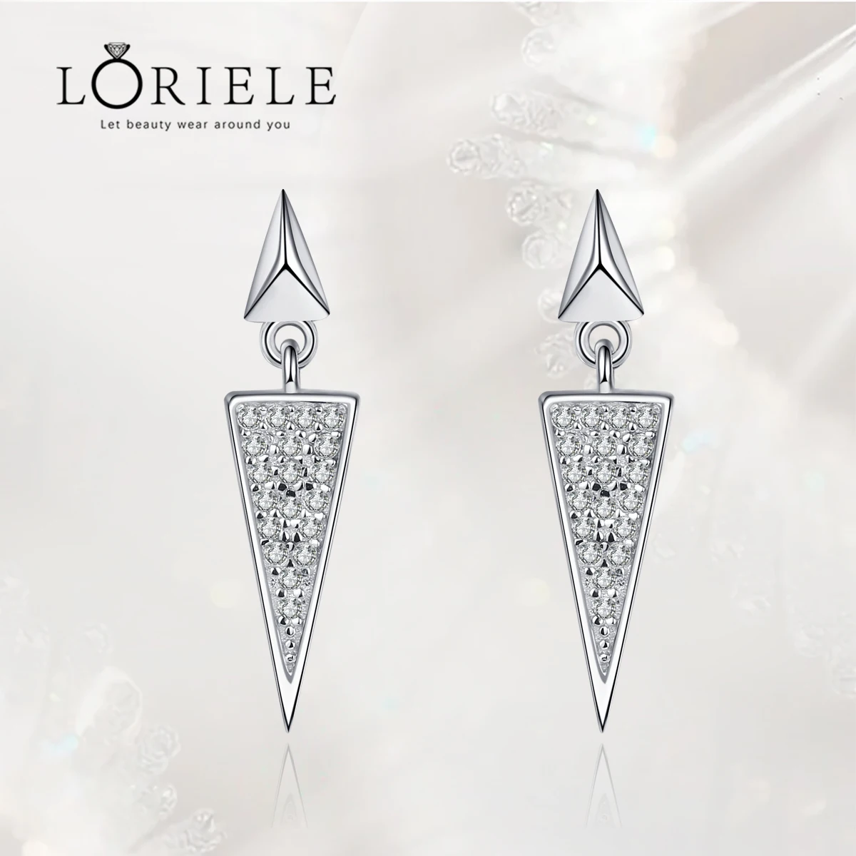 LORIELE-pendientes-de-moissanita-de-plata-de-ley-para-mujer-aretes-de ...